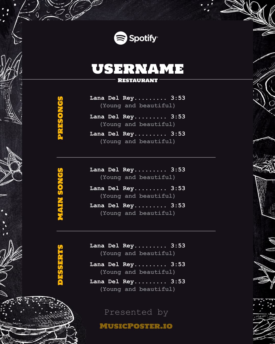 Create Apple Music Menu poster